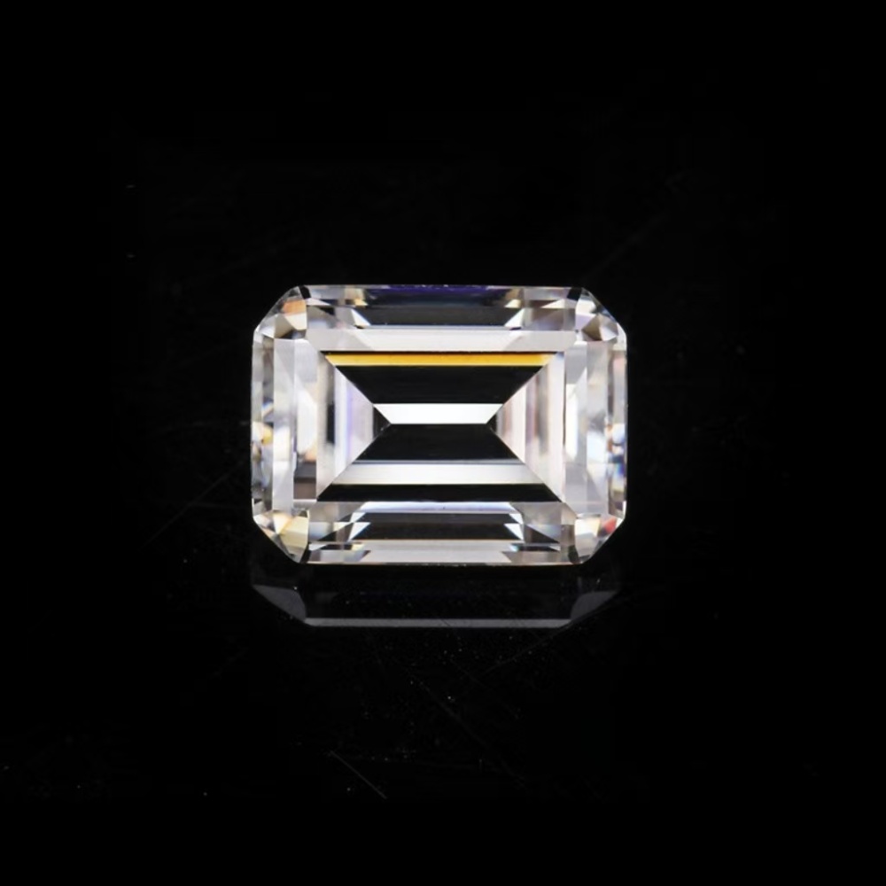 Elegant Emerald Cut Moissanite Loose Stone Wholesale for DIY Lovers